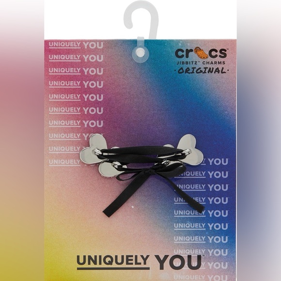 CROCS | Accessories | Crocs Jibbitz Uniquely You Silver Hearts With ...